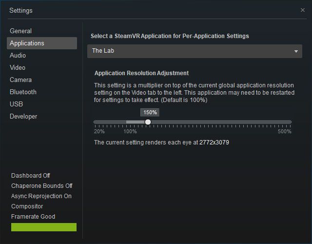 Valve Introduces Per-Application SteamVR Settings | Tom's Hardware