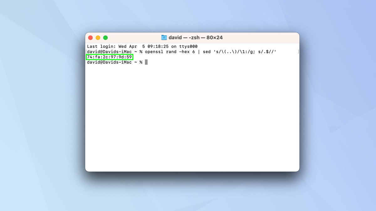 How to change your MAC address in macOS | Tom's Guide
