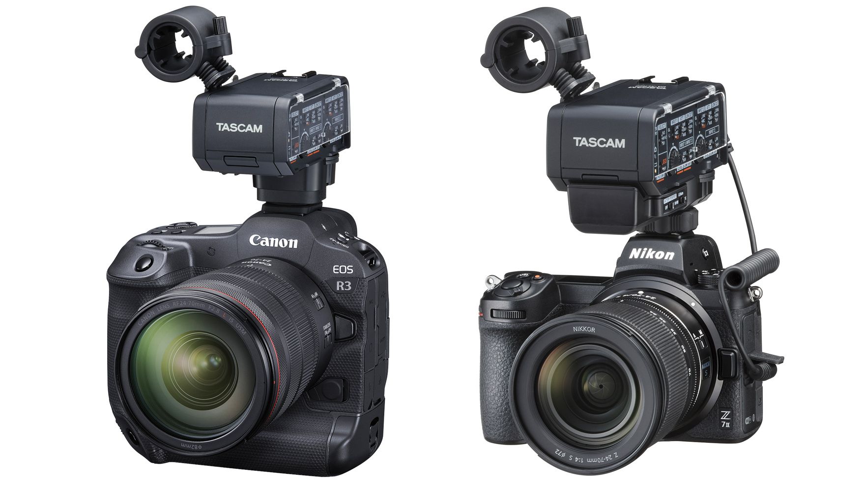 Tascam CA‑XLR2d connects XLR microphones to Canon, Nikon & Fujifilm ...