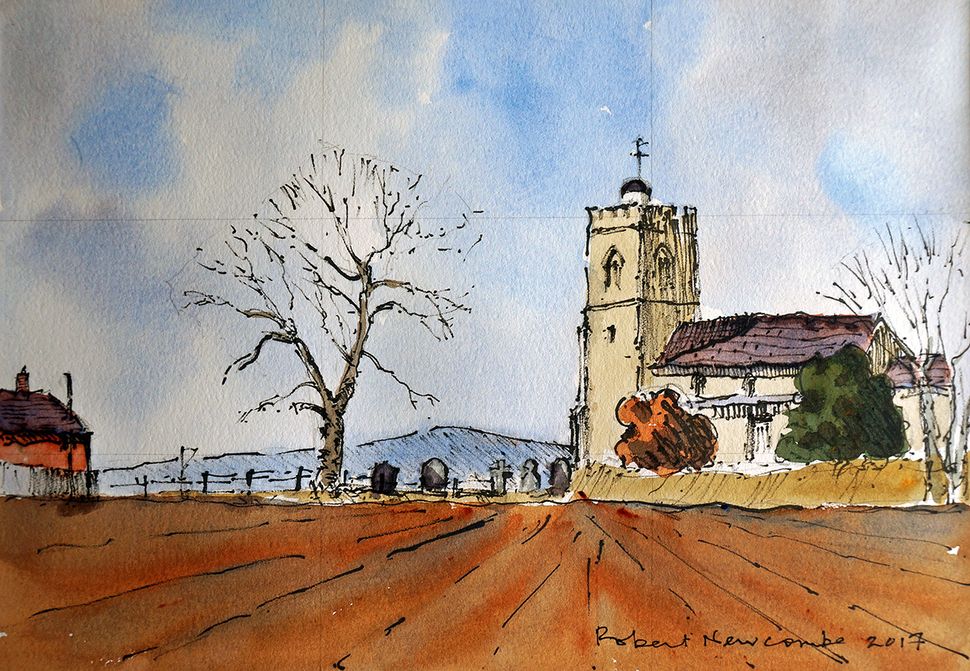 How to paint a traditional British village scene | Creative Bloq
