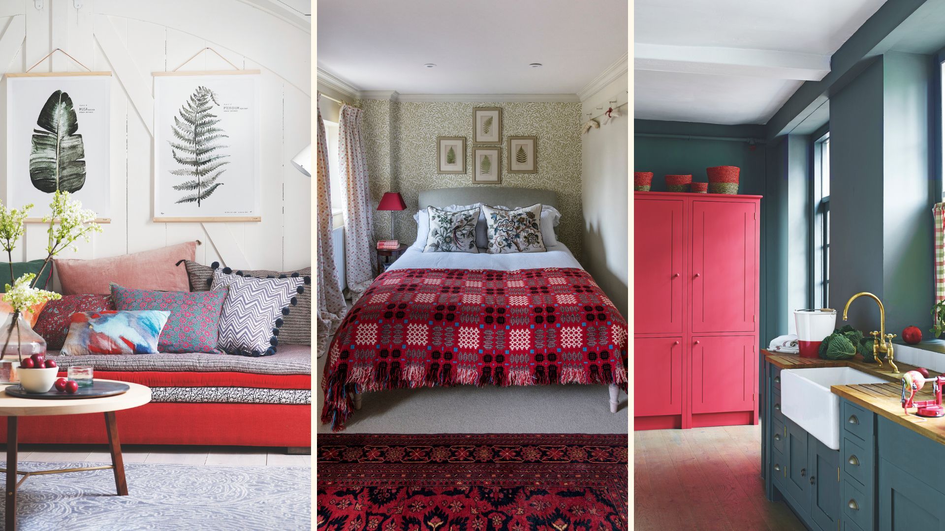 What is the 'unexpected red theory' interior design trend? | Woman & Home