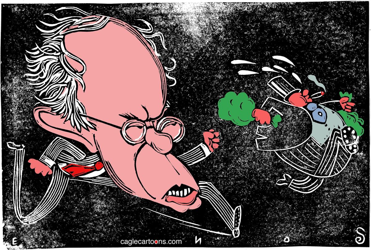 Political cartoon U.S. Bernie Sanders | The Week