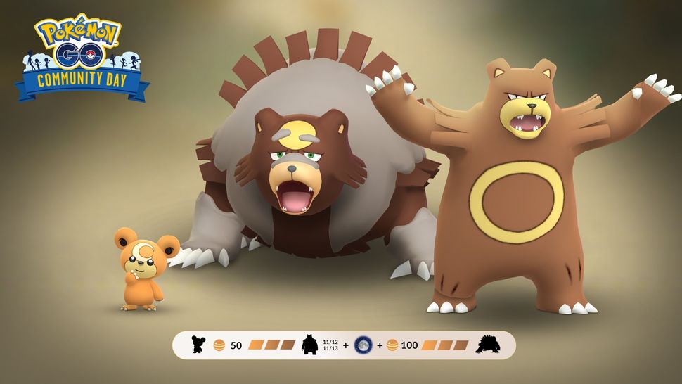 Pokemon Go Teddiursa Community Day start time and how to get Shiny Teddiursa | GamesRadar+