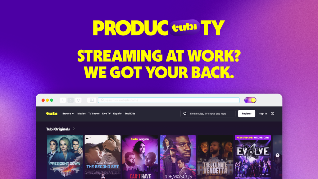 Tubi Launches `Productubity’ Features to Help Users Surreptitiously ...