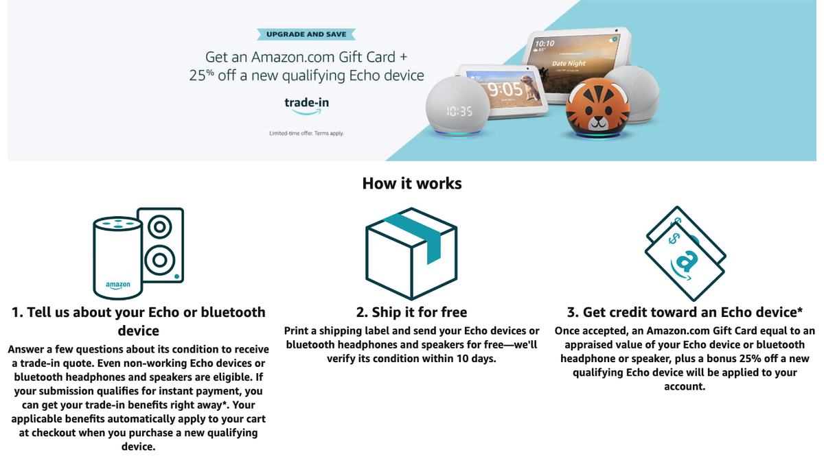 How to trade in Echo devices for Amazon gift cards | Tom's Guide