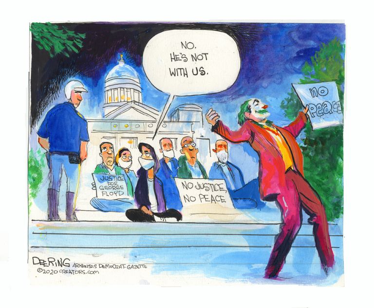 Editorial Cartoon U.S. George Floyd protests Joker | The Week