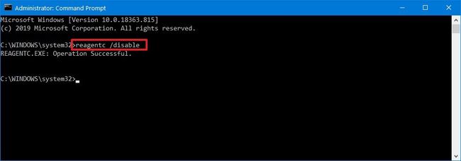 How to enable Windows Recovery Environment (WinRE) on Windows 10 ...