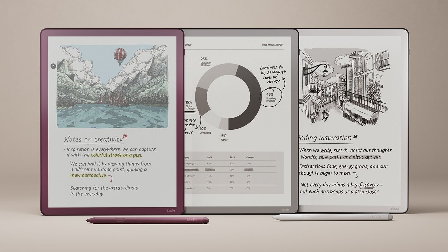 Amazon's latest Kindle Scribe boasts a color screen and thinner design ...