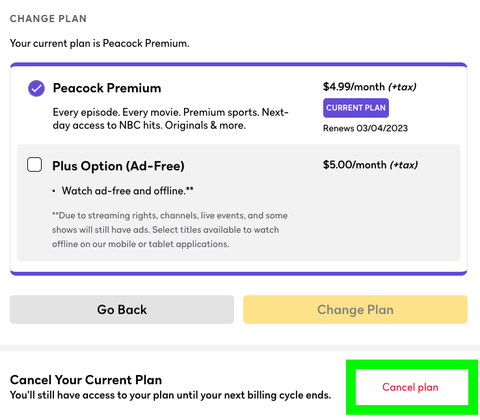 How to cancel a Peacock subscription | Tom's Guide