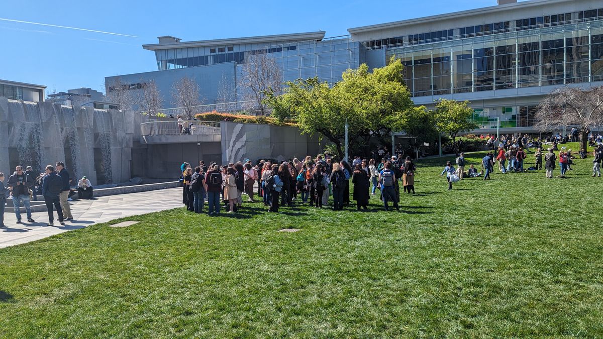Watch a bunch of game developers screaming in a public park to protest ...
