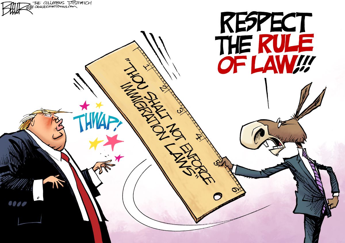 Political cartoon U.S. Trump immigration laws | The Week