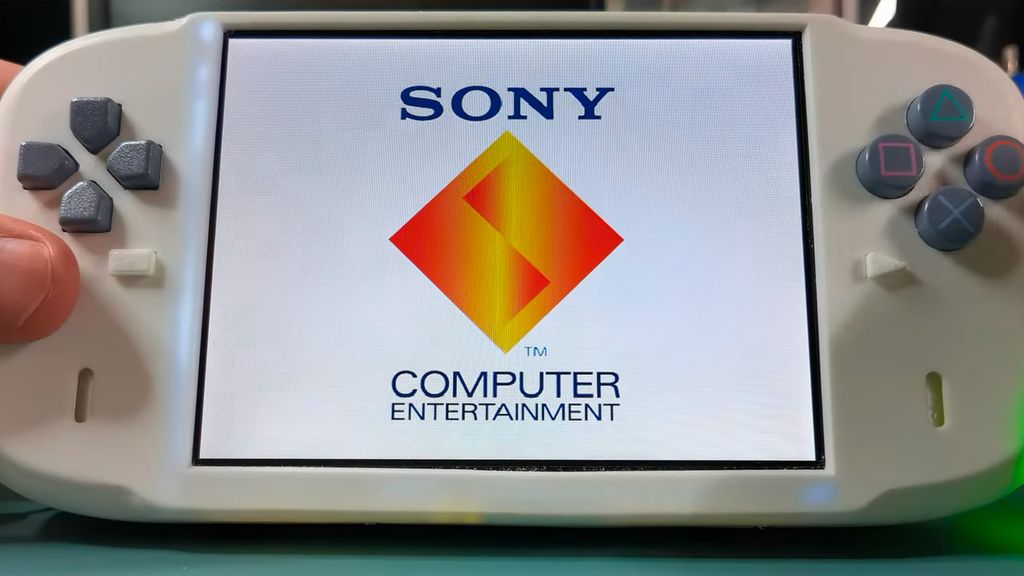 Here's a portable PS1 built from the remnants of an actual console and ...