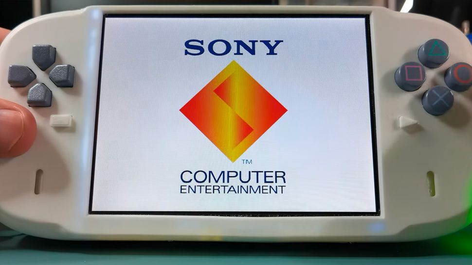 Here's a portable PS1 built from the remnants of an actual console and ...