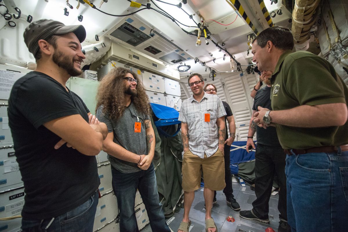 Rockers Coheed and Cambria Explore Space Tech at NASA JSC: Gallery | Space
