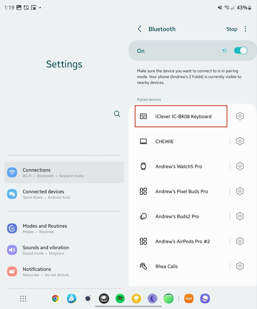 How to use Samsung DeX on the Galaxy Z Fold 4 | Android Central
