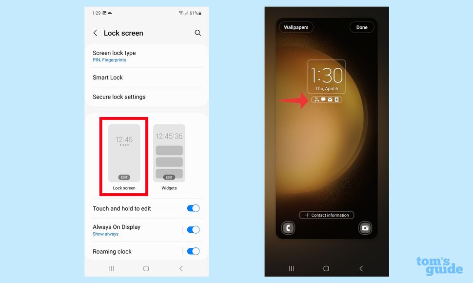 How to manage lock screen notifications on the Galaxy S23 | Tom's Guide