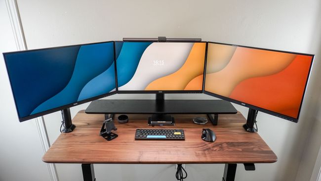 I mounted a mini PC to the back of my monitor for an even cleaner setup ...