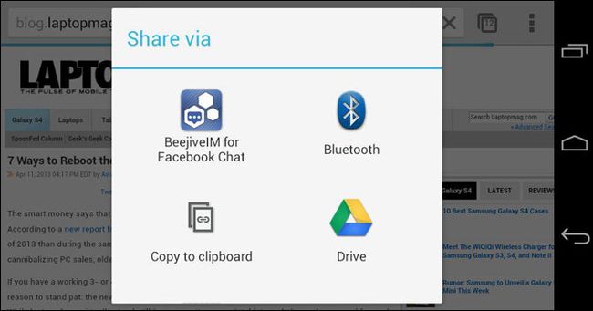 Edit the Share Menu in Android: How To | Laptop Mag