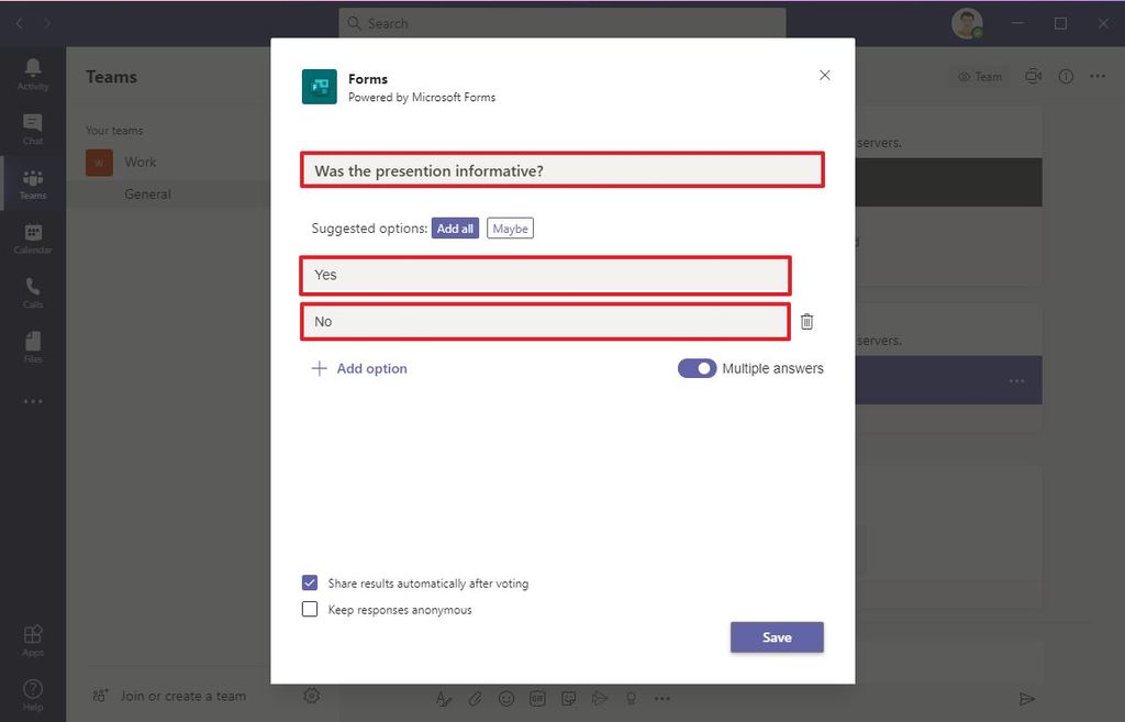 How to create polls on Microsoft Teams | Windows Central