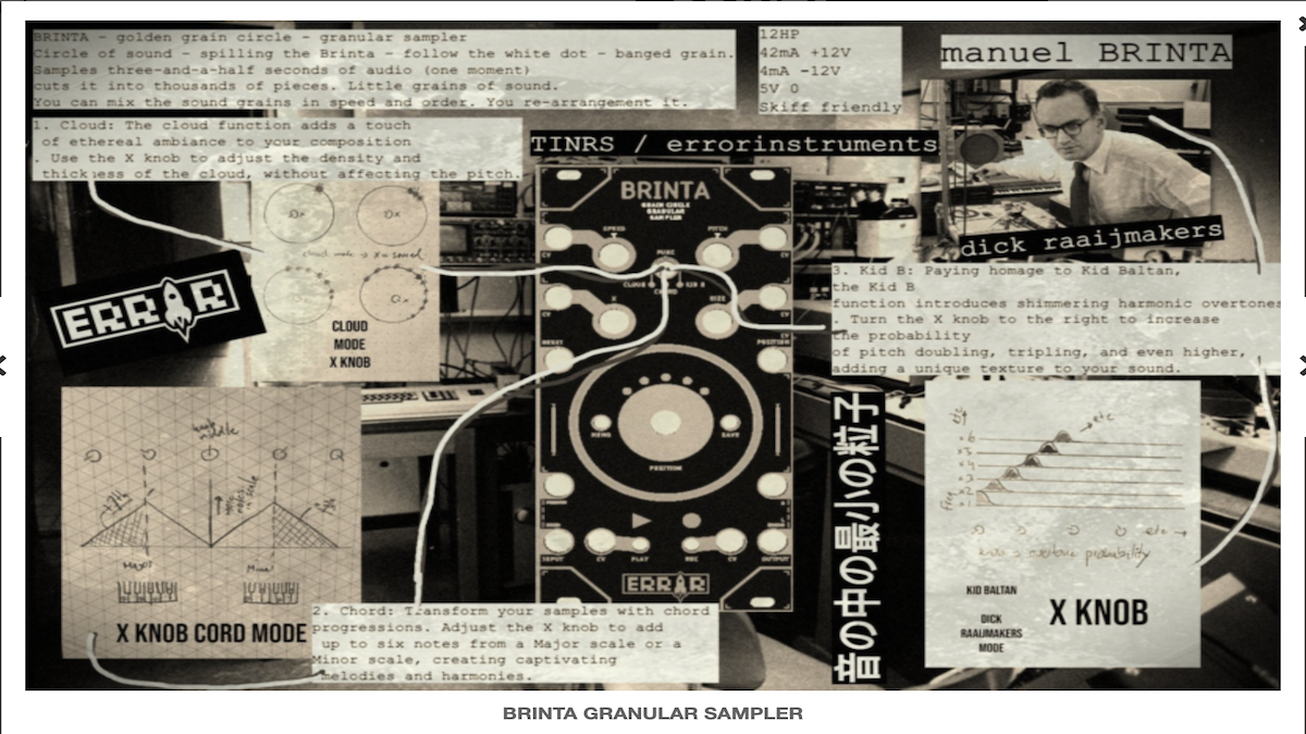 "Makes the white dot spawn little golden play heads": Brinta could be the granular sampler we ...