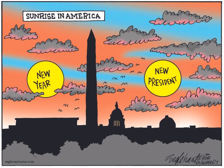 5 cartoons about the end of a very, very bad year | The Week