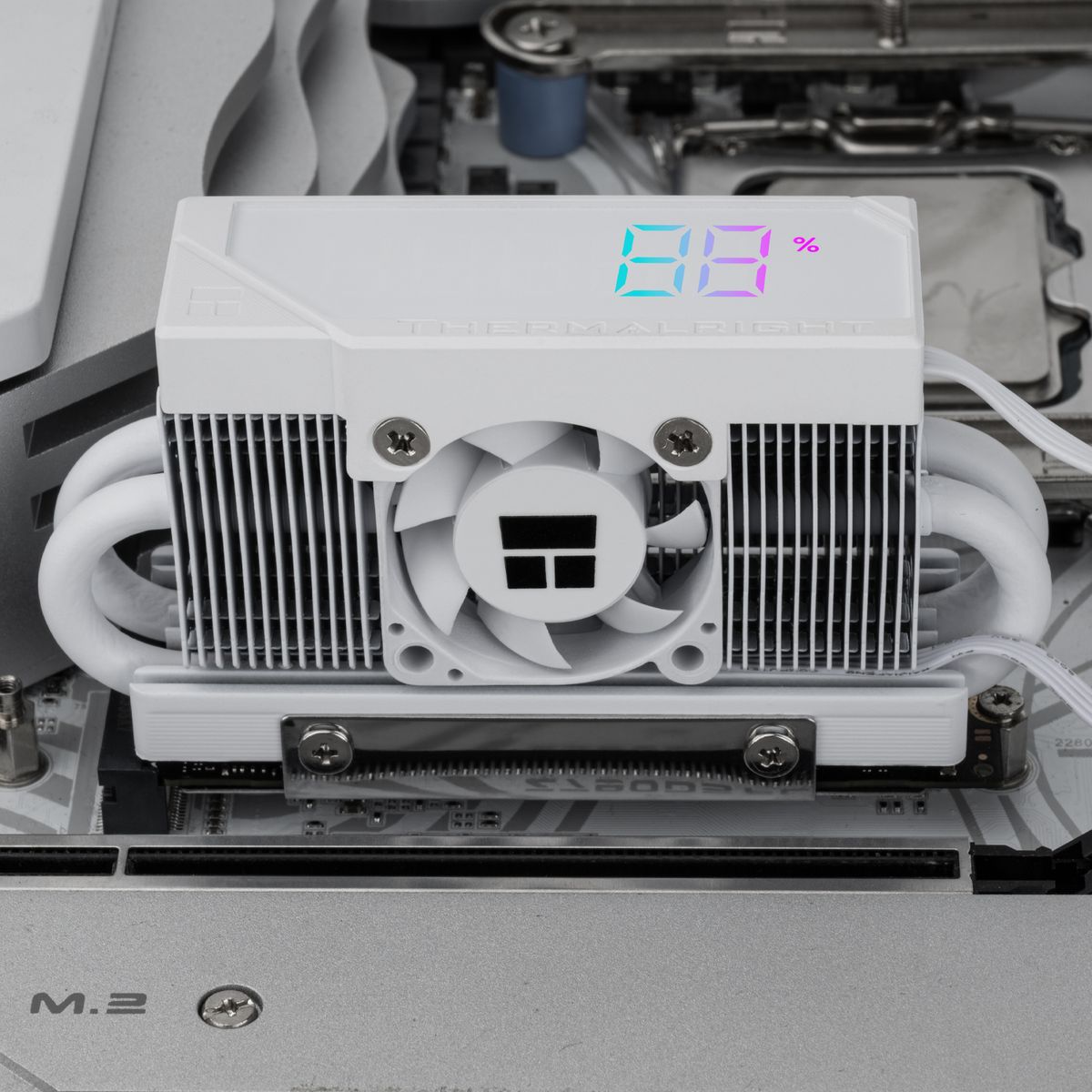 M.2 SSD cooler displays your SSD's performance and vitals in real time ...