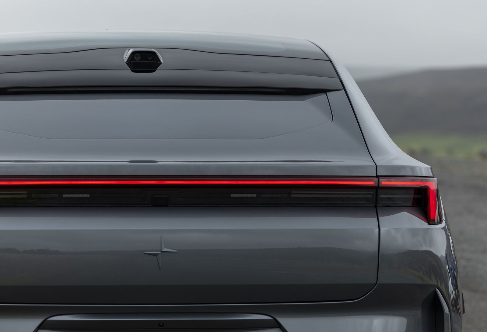The Polestar 4 pulls into view, bristling with sensors and an excellent ...