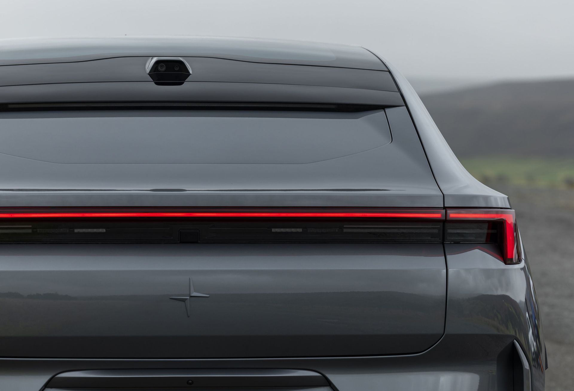 The Polestar 4 pulls into view, bristling with sensors and an excellent ...