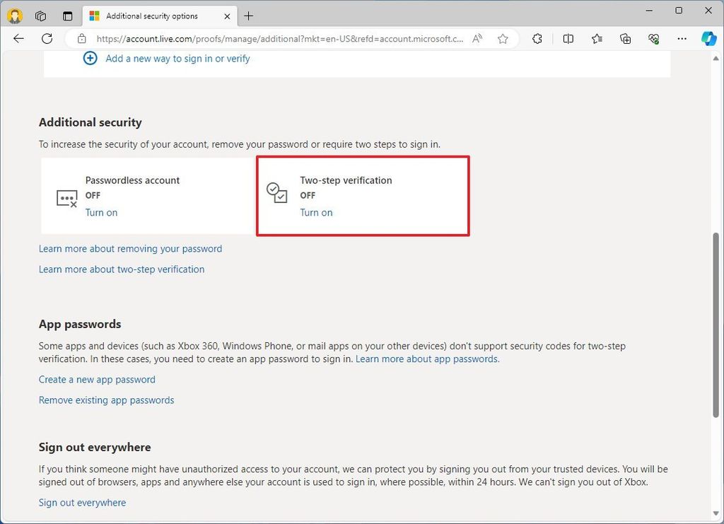 How to set up two-factor authentication (2FA) on a Microsoft account ...