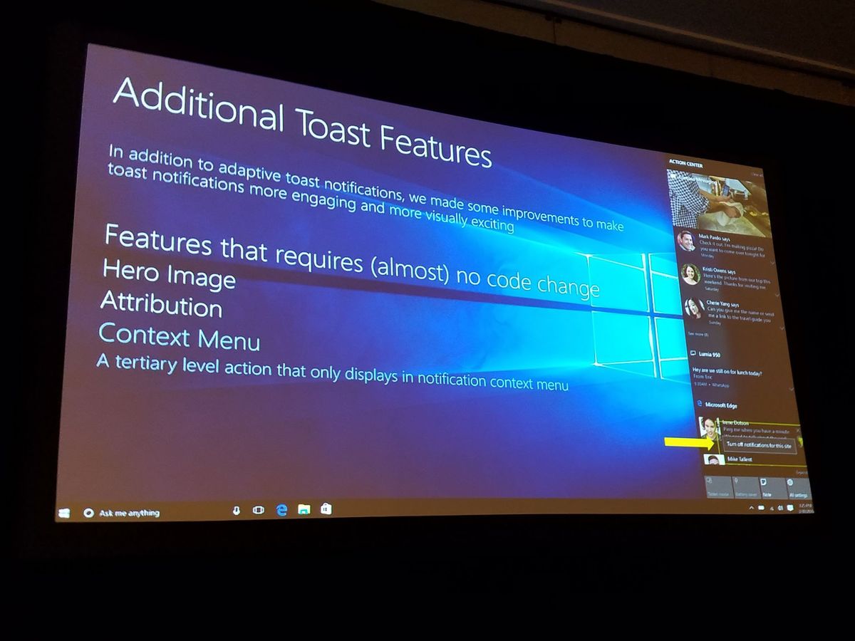 Richer 'Interactive' Toast notifications coming to Windows 10 and ...