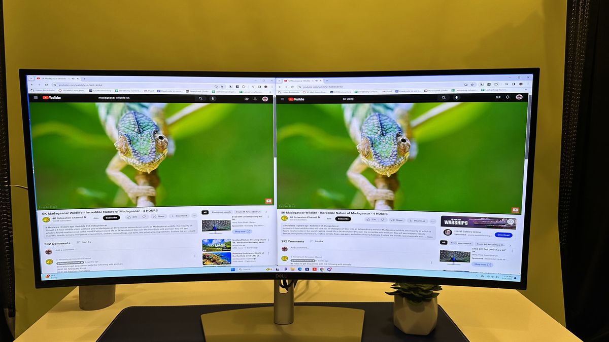 Dell UltraSharp 40 Curved Thunderbolt Hub Monitor (U4025QW) review | Laptop Mag