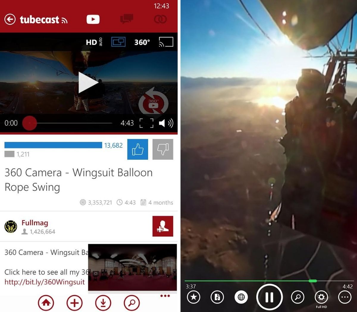 Video 360 is a new universal Windows app for watching YouTube videos in ...