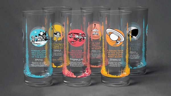 New 'Milestones in Space' glass tumblers celebrate space history | Space