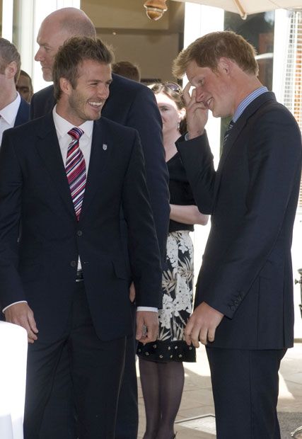 David Beckham pays Prince Harry a visit in LA | Marie Claire UK