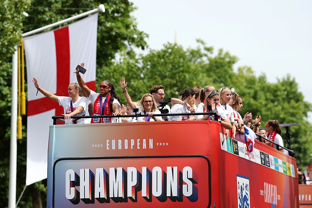 Lionesses celebrate Women's Euro 2025 victory with huge parade in ...