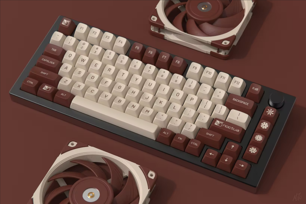Noctua Partners with Drop, Releases Brown Cherry MX Keycaps | Tom's ...