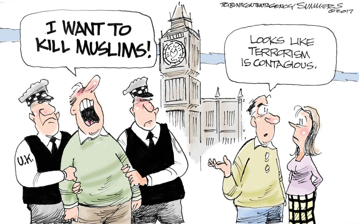 Political cartoon U.K. London attacks terrorism | The Week