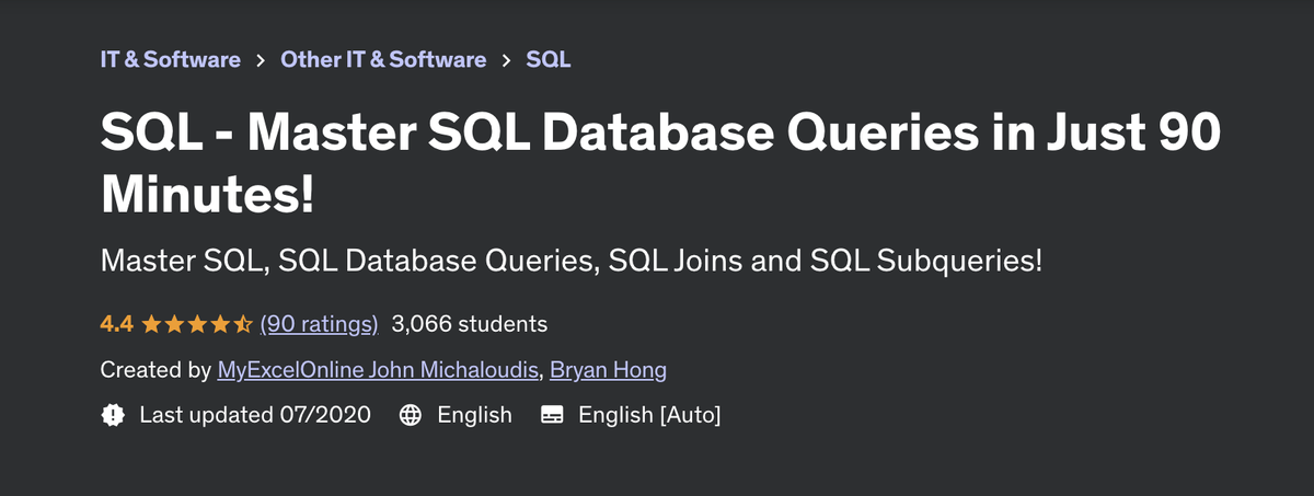 The best SQL courses | ITPro
