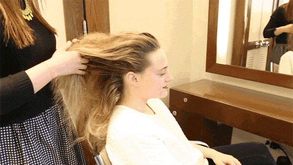 How I Got Drew Barrymore's Messy Crown Braid, in GIFs | Marie Claire