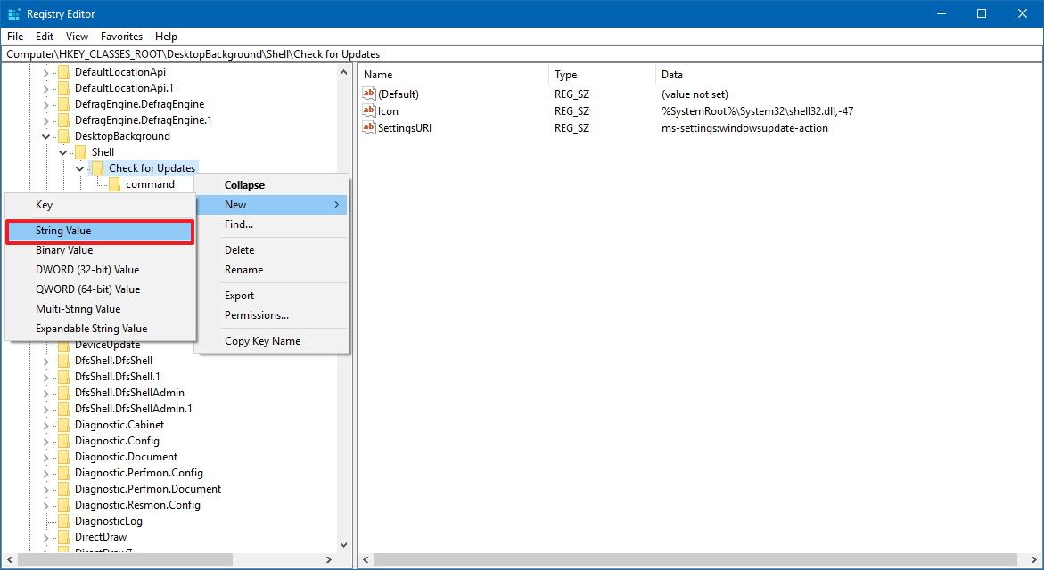 How to check for updates from the right-click menu on Windows 10 ...