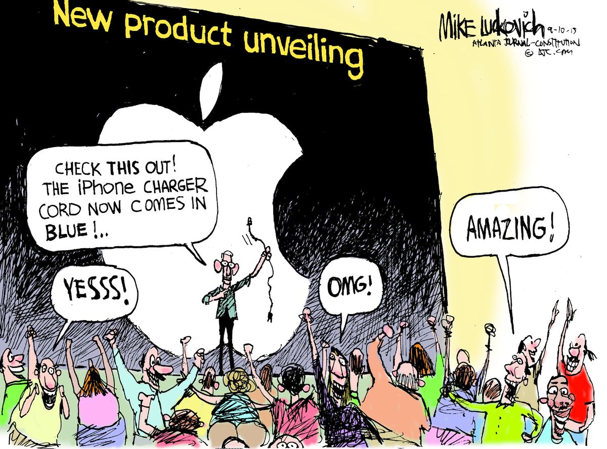 Editorial cartoon U.S. iPhone technology | The Week