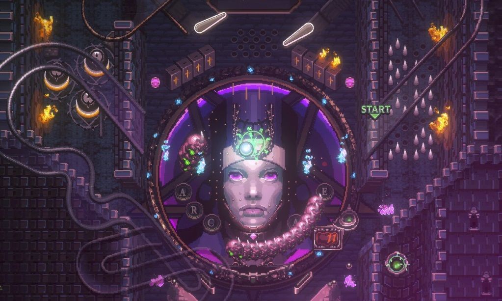 Demon's Tilt is an insane '80s metal album cover x bullet hell x ...