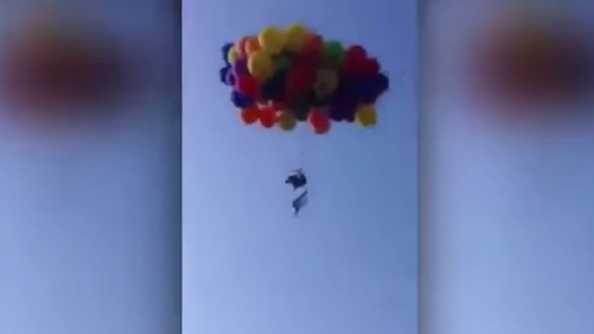 Canadian takes garden chair flight with 120 balloons - video | The Week