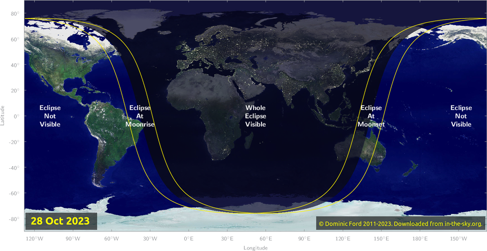 Full Hunter's Moon lunar eclipse, last eclipse of 2023, an early ...