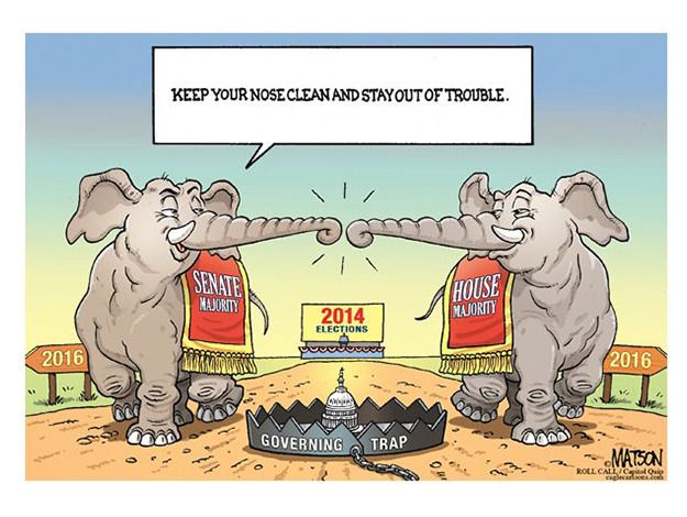 Political cartoon GOP Senate House | The Week