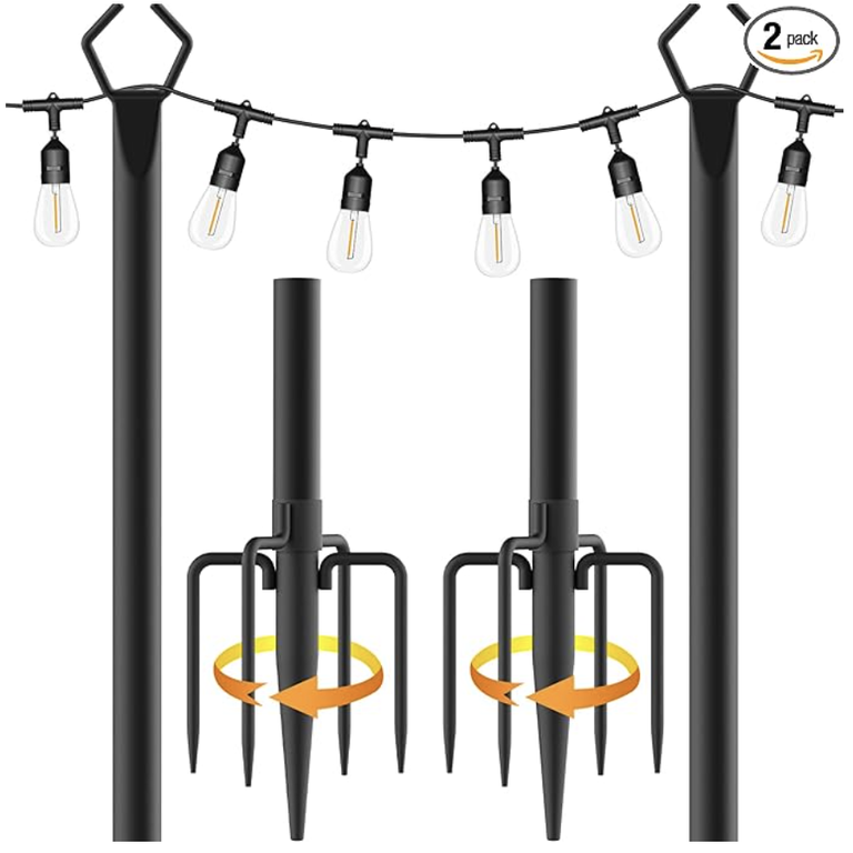 How to hang outdoor string lights: expert advice | Homes and Gardens