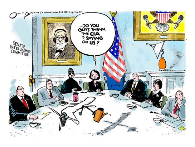 Editorial cartoon CIA spying | The Week
