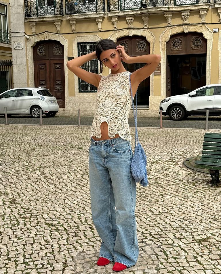 7 Elegant Low-Rise-Jeans Outfits to Try | Who What Wear