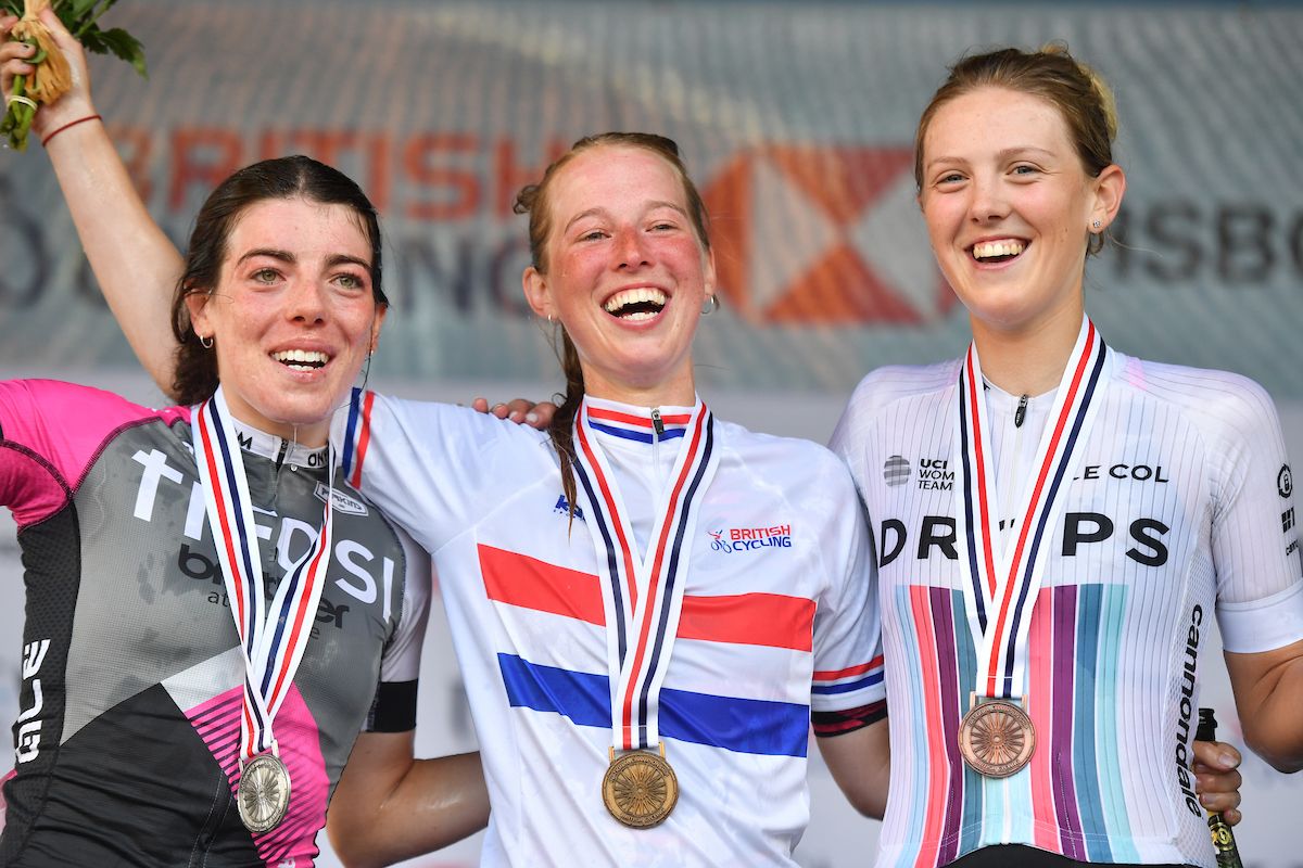 Alice Barnes dons British champion jersey at home Women's WorldTour ...