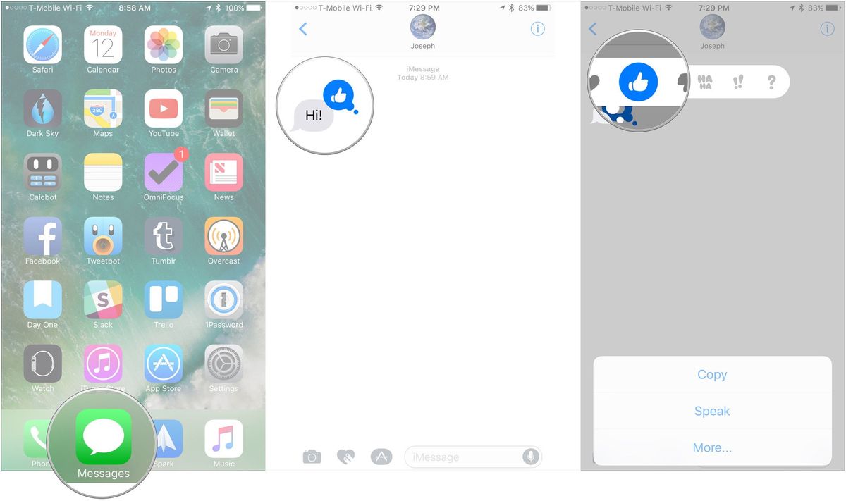 How to use emoji and Tapbacks in Messages on iPhone and iPad | iMore